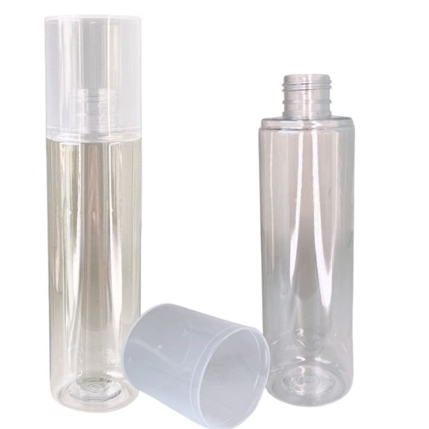 FRASCO BODY SPLASH COM SOBRE-TAMPA NATURAL 200ML ROSCA 24MM – Embalaroma